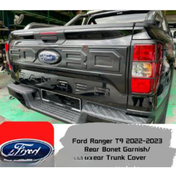 Ford Ranger T9 2022-2023 Rear Bonet Garnish/ Rear Trunk Cover | Shopee ...