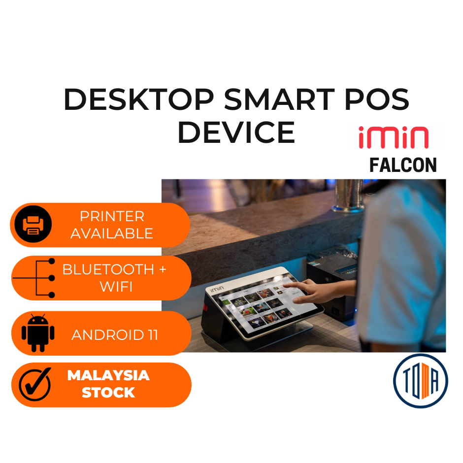 iMin Falcon 1 Mobile All In One POS Touchscreen Terminal 10.1" inch ...
