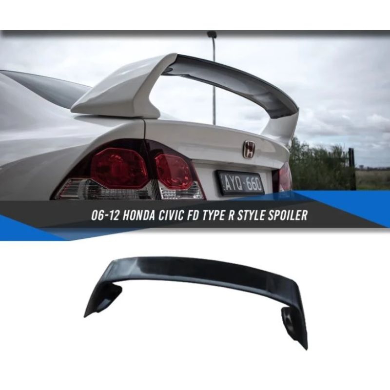 Honda Civic FD Type R Spoiler ABS MATERIAL (Ready Stock) | Shopee Malaysia