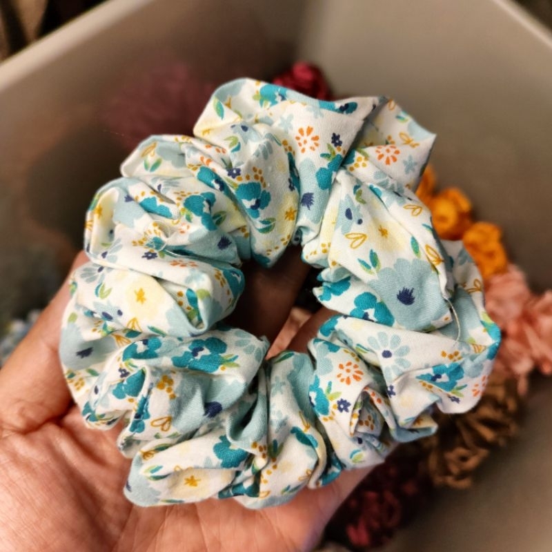 Scrunchie Pengikat Rambut (Kain Cotton) - Corak Random (10 PCS / 50 PCS ...