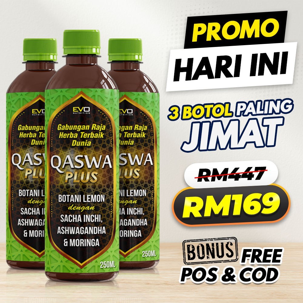 Qaswa Plus Jus Botani Sacha Inchi Moringa Ashwagandha | Shopee Malaysia