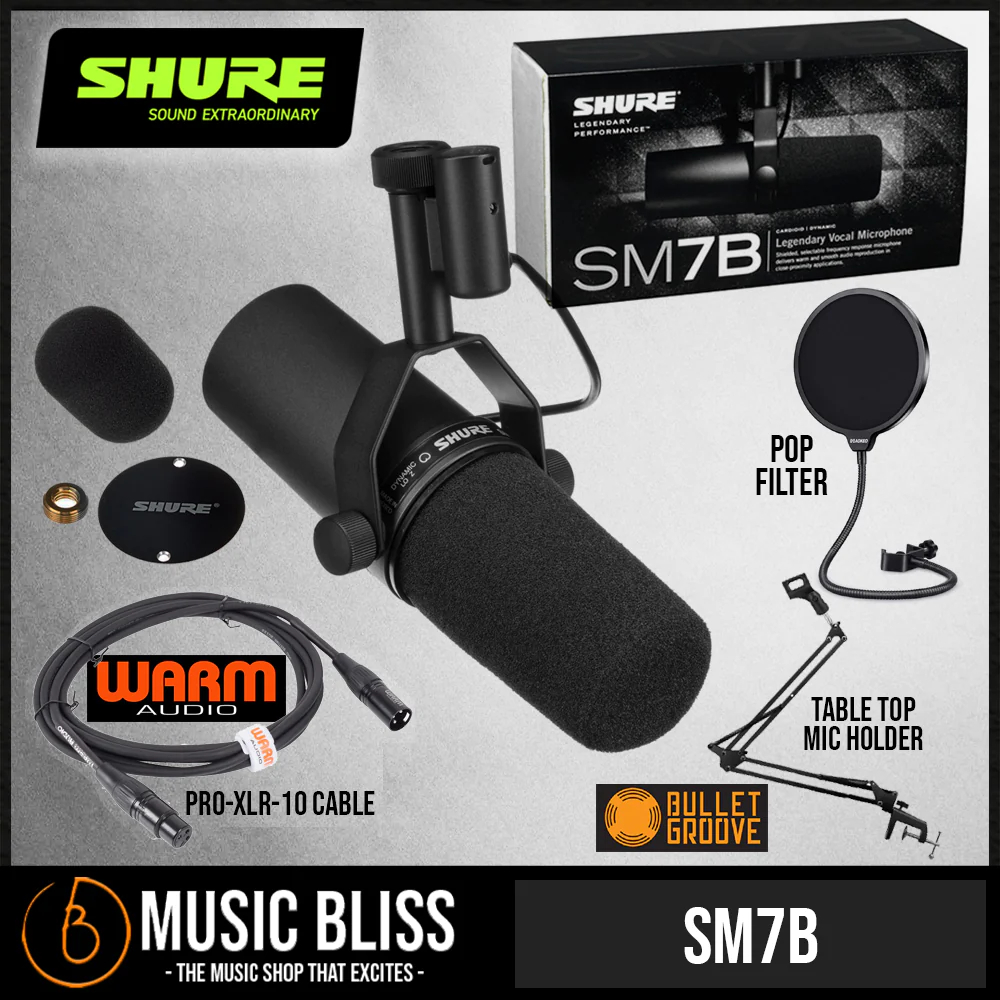 [READY STOCK] Shure SM7B Dynamic Vocal Microphone (SM-7B / SM 7B ...