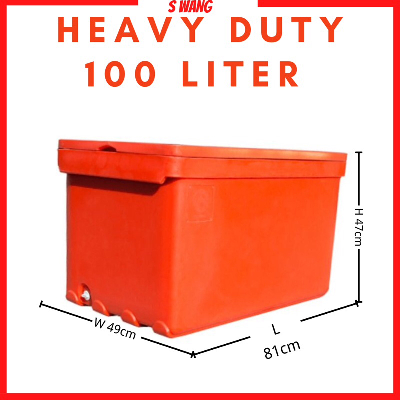 (VHIS) 100L Heavy Duty Cooler box/Ice Box/Plastic Ice Tong (READY STOCK ...