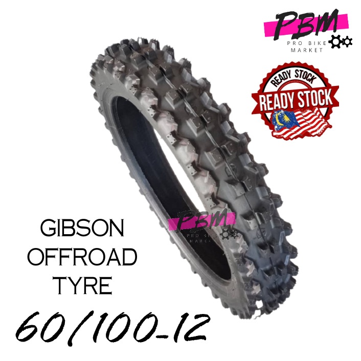 GIBSON Tyre Offroad Front 60/100-12 (Dirt Bike/Motocross) | Shopee Malaysia