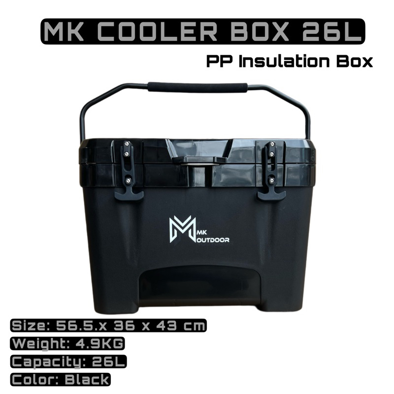 26L Portable Cooler Box Ice Box Camping Outdoor Picnic Insulated Food ...