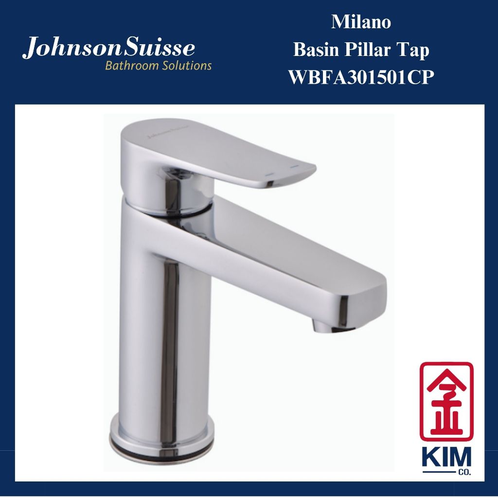 Johnson Suisse Milano Basin Pillar Tap (WBFA301501CP) | Basin Tap ...