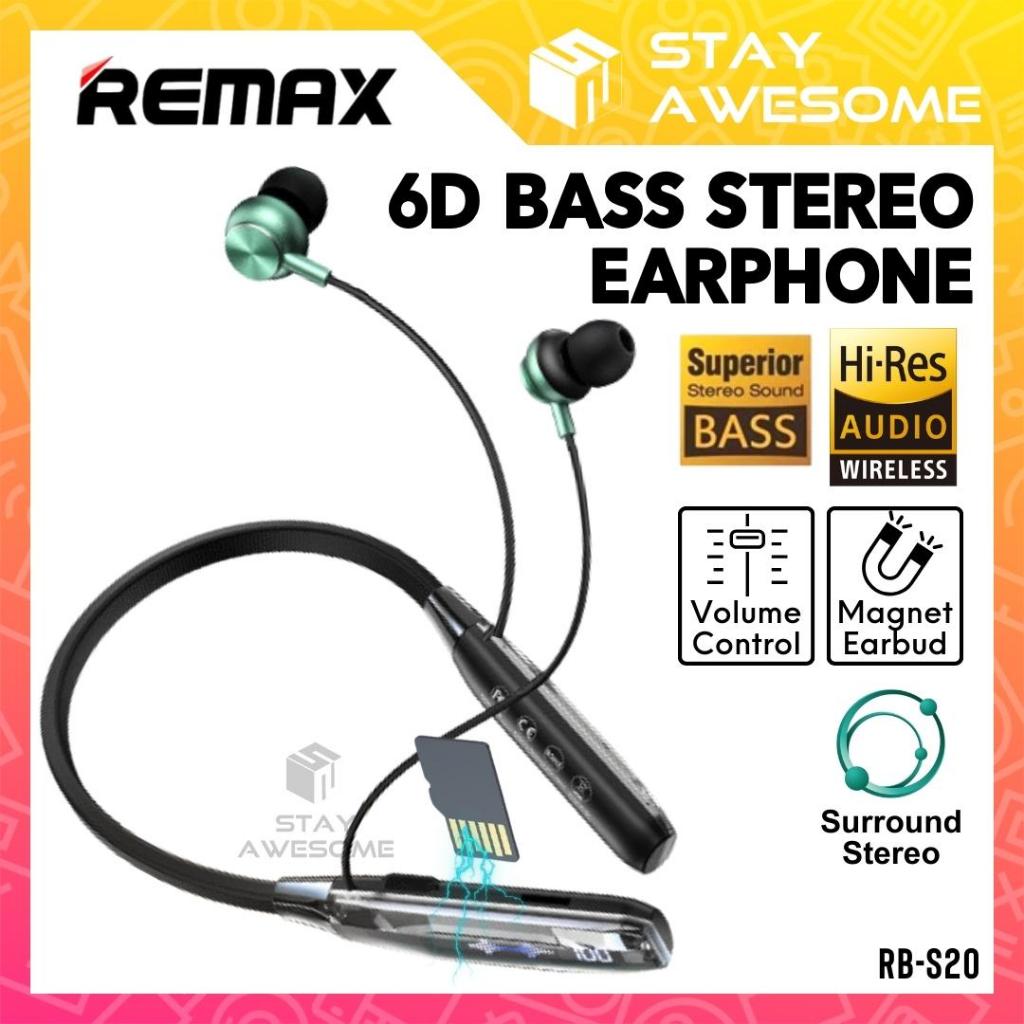 REMAX Wireless SD Memory Card Neckband Original In Ear Bluetooth ...