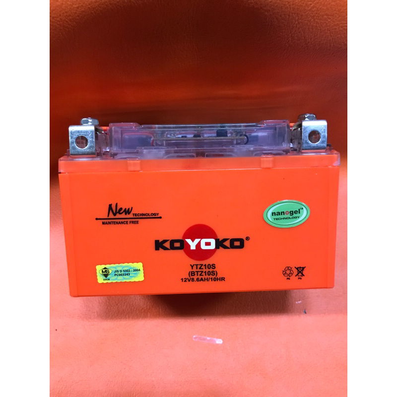 KOYOKO NANO GEL YTZ10S FOR RSV4 S1000RR CBR500 CB500 CB650R CB1000R ...