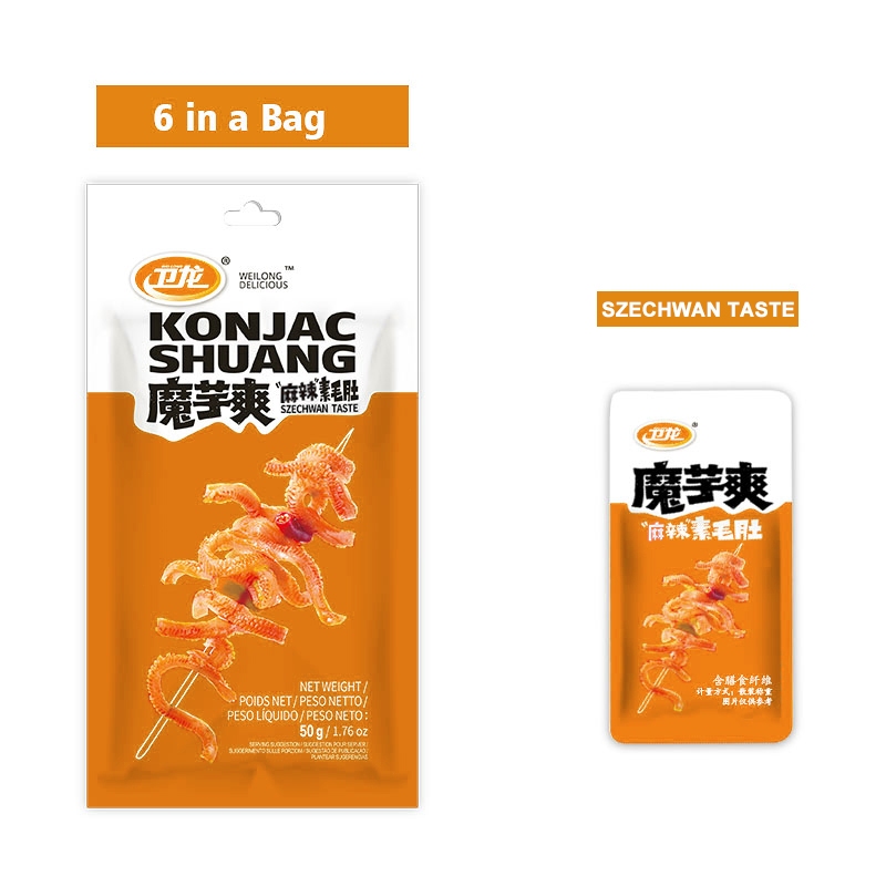 Mo Yu Shuang Weilong Spicy Snacks Konjac Shuang Vegetarian (252g) 魔芋爽 ...