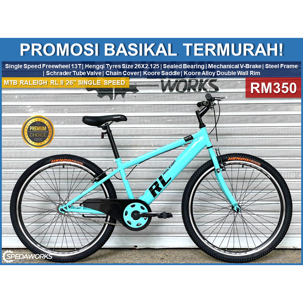 MTB RALEIGH RLII 26" SINGLE SPEED | Shopee Malaysia
