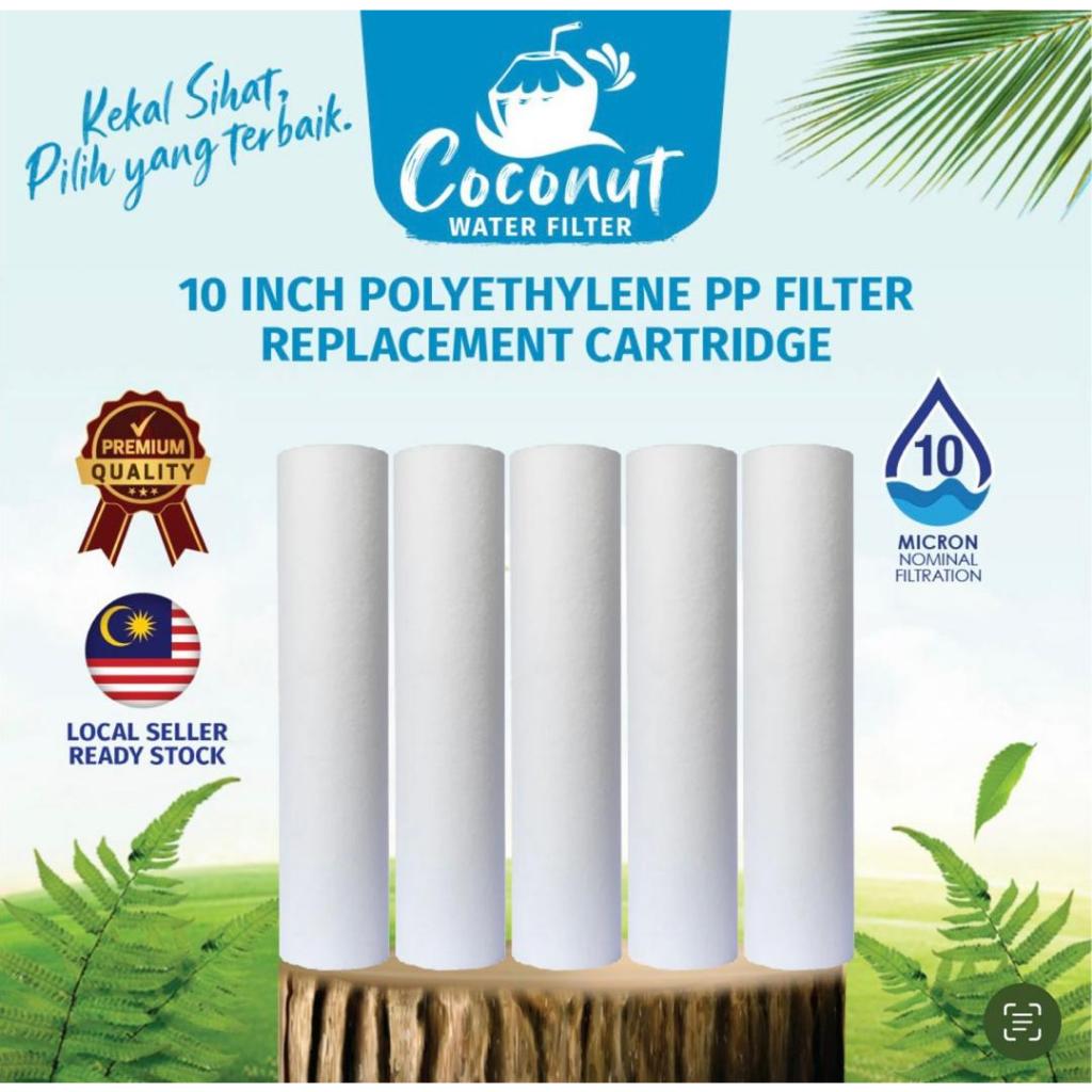 5 IN 1 PACK 10 inch PP Sediment Fiber Water Filter / Water Purifier ...