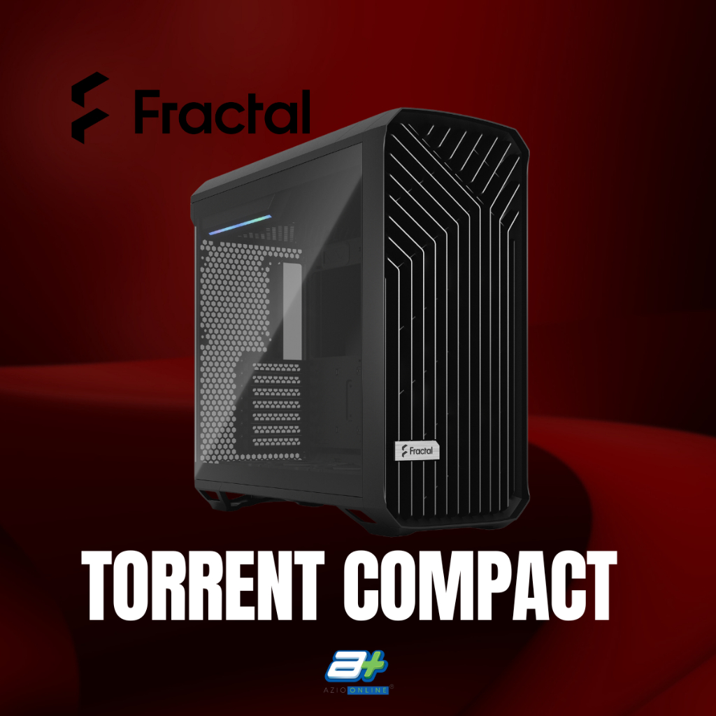 FRACTAL DESIGN TORRENT COMPACT TG GAMING CASE (MIDTOWER-ATX) Desktop ...