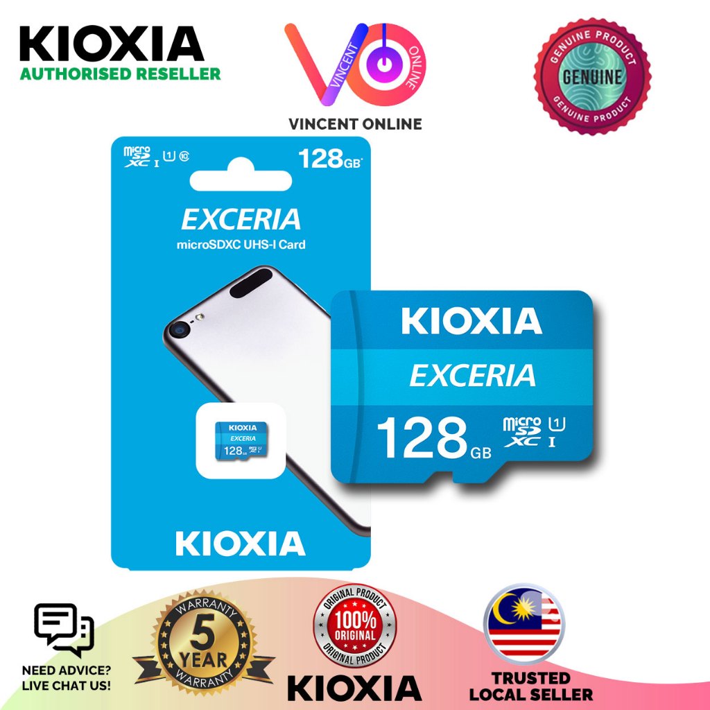 KIOXIA Exceria microSD 128GB without Adapter C10 U1 class | Shopee Malaysia