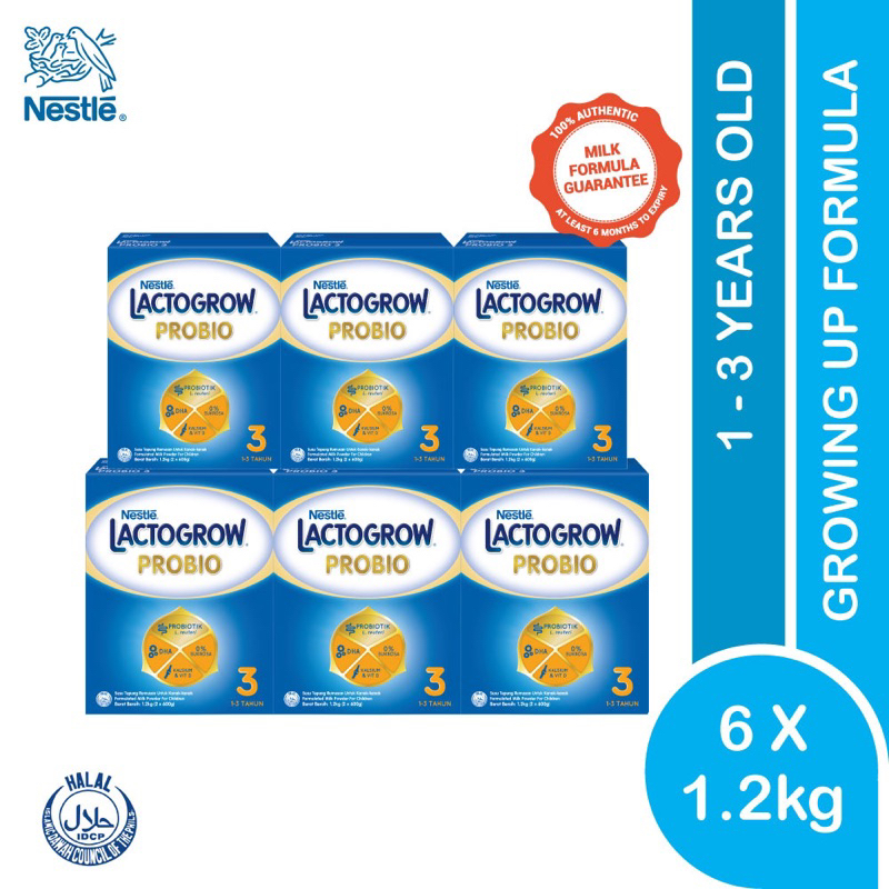 Nestle Lactogrow Step 3/4 (1.2kg X 6) | Shopee Malaysia