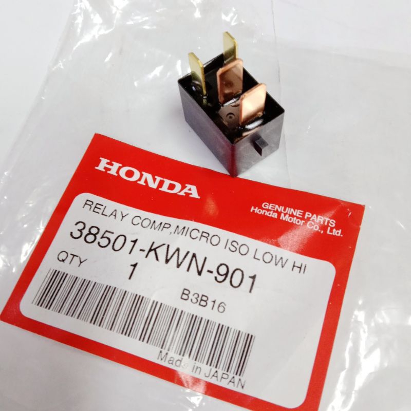 HONDA VARIO150 PCX150 POWER RELAY MICRO ISO 4 PIN ORIGINAL 38501-KWN ...