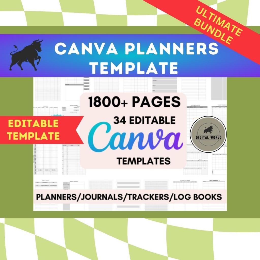 Canva Planner Bundle | 34 Editable Planners | Canva Template | Canva Planner | | Shopee Malaysia