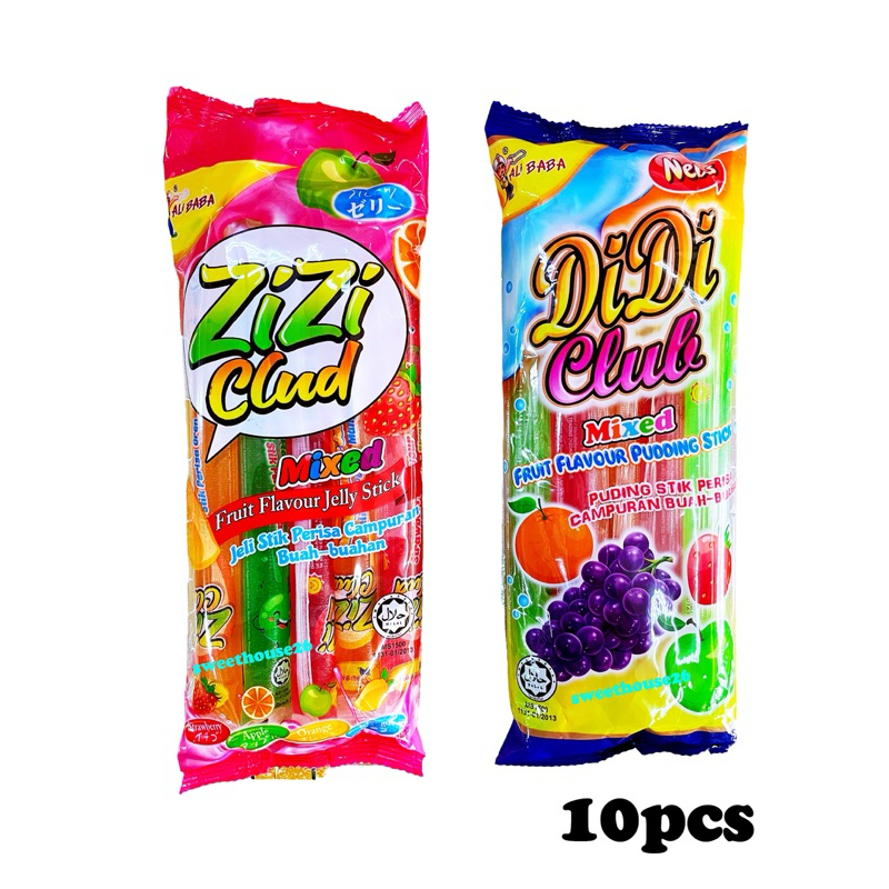 DiDi Club Assorted Fruit Flavour Jelly Pudding stick 38g x 10pcs ...