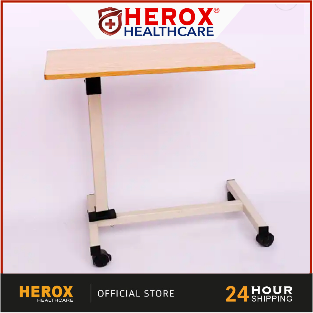 HEROX Adjustable Movable Hospital Medical Furniture Bedside Table Over ...