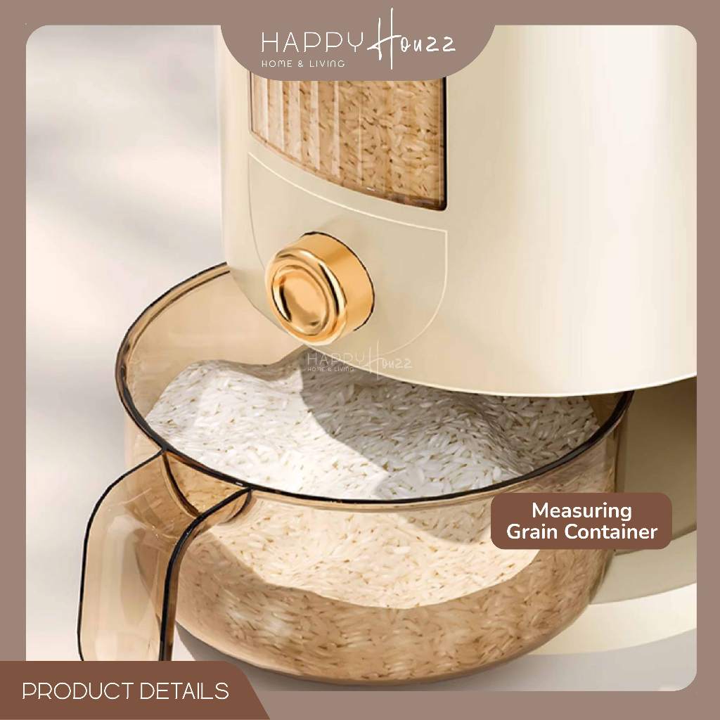 【READY STOCK】HAHO Slim Rice Dispenser Bekas Beras Kitchen Organiser ...