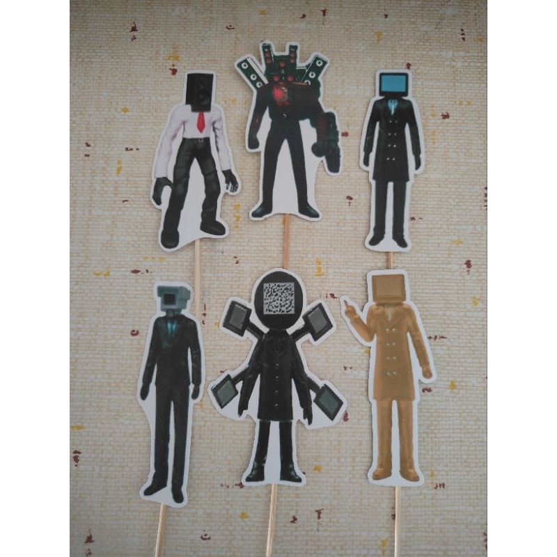 SKIBIDI SPEAKERMAN CAKE TOPPER | Shopee Malaysia