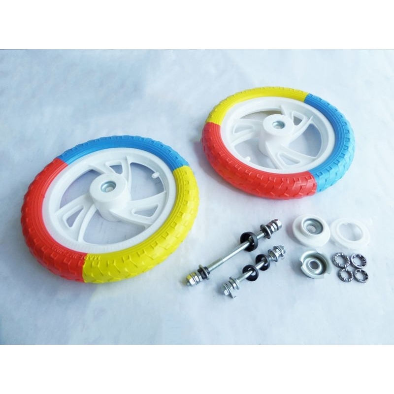 12 pvc rim set with hup untuk basikal kanak kanak satu pasang ( Siap ...