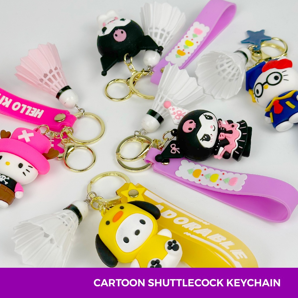 KEYCHAIN HELLO KITTY KUROMI SHUTTLECOCK SOUVENIRS | Shopee Malaysia