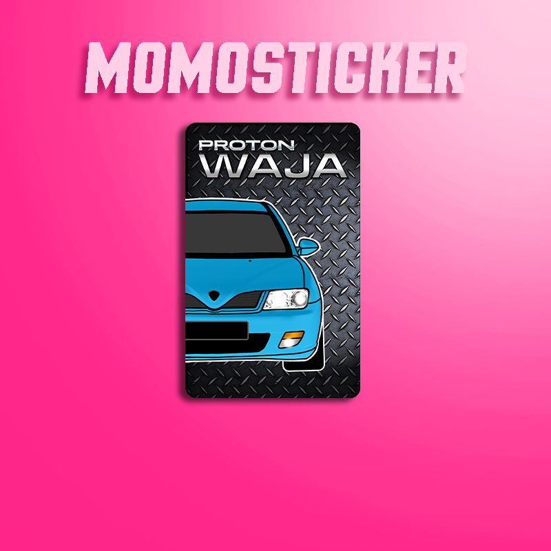 Proton Waja Sticker untuk kad bank tng nfc banapassport parking access ...