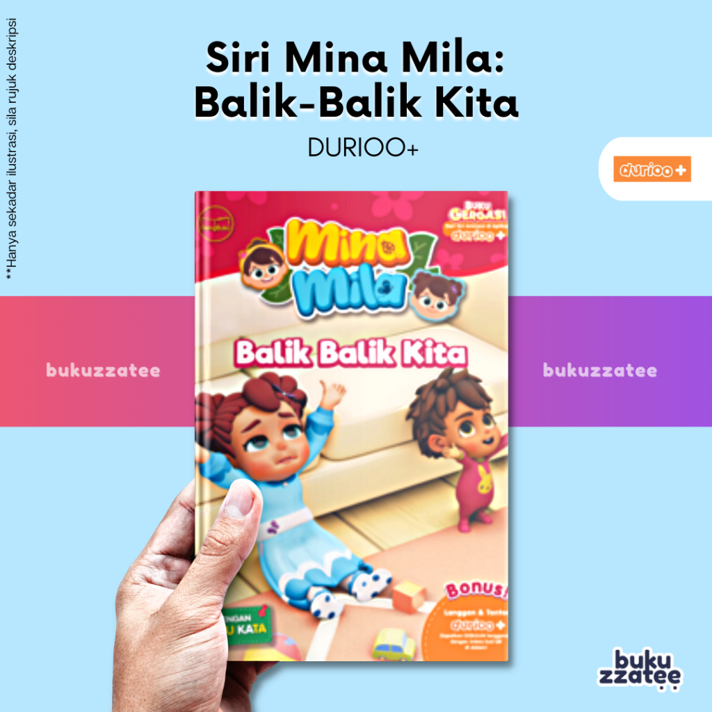 (Buku Saiz Gergasi) Siri Mina Mila: Balik-Balik Kita | Big Book Durioo+ ...