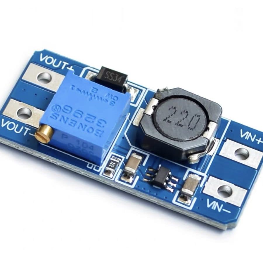 MT3608 Step-Up Adjustable DC-DC 2A Switching Boost Converter Module ...