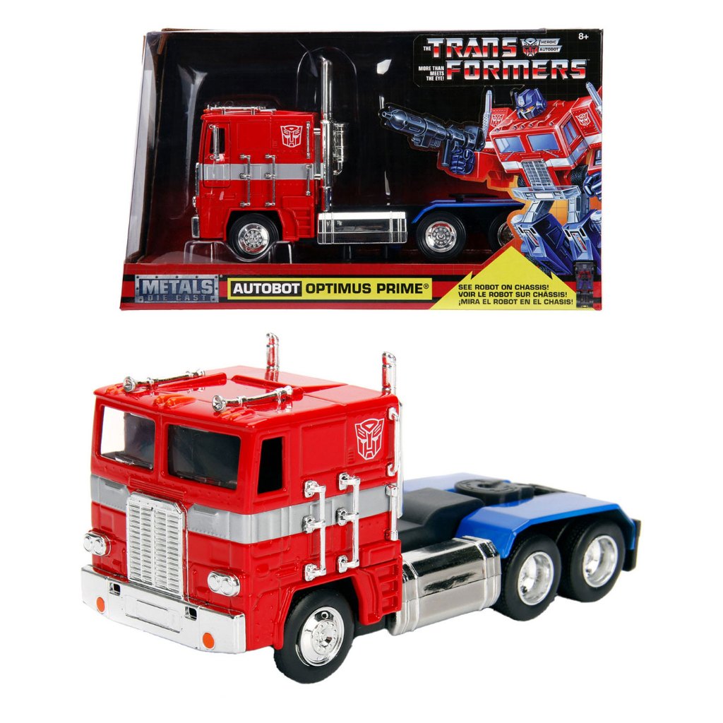 Jada 1:32 Die-Cast G1 Optimus Prime Autobot COE Semi-Truck Transformers ...