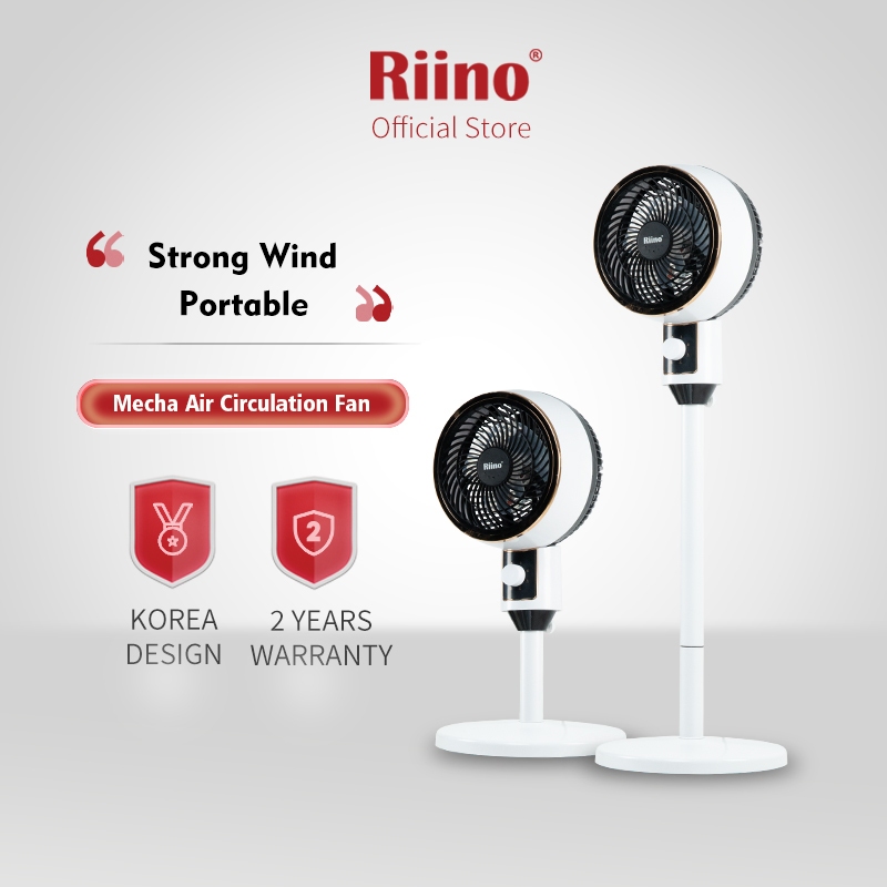 Riino Mecha Air Circulation Fan Turbo Cooling Auto Swing Fan - T812 ...