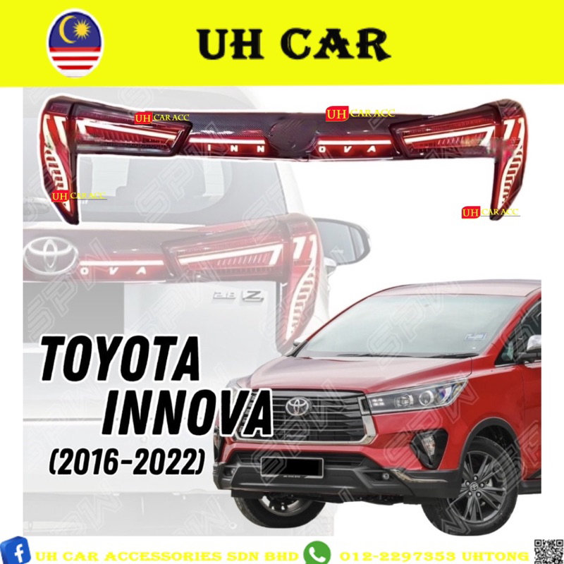 Toyota Innova 2016-2022 Led Tail Lamp Taillamp Taillight Light Trunk ...