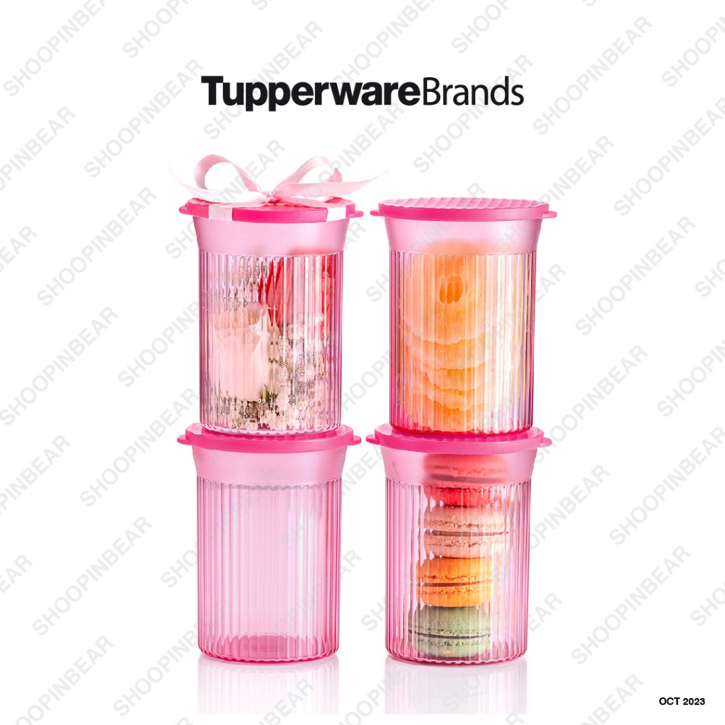 🔥IDEAL GIFTSET🔥 Tupperware Pink Elegant Round 630ml | Blue Elegant ...