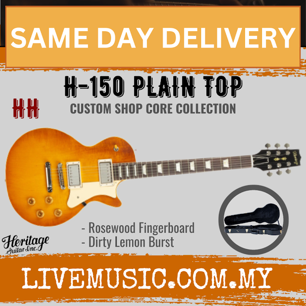 Heritage Custom Shop Core Collection H-150 Plain Top Electric Guitar ...