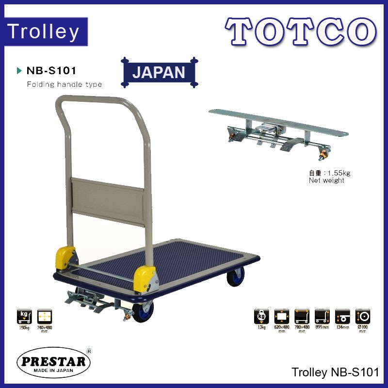 Prestar Metal Platform Trolley 150Kgs (Foldable Handle) | Shopee Malaysia