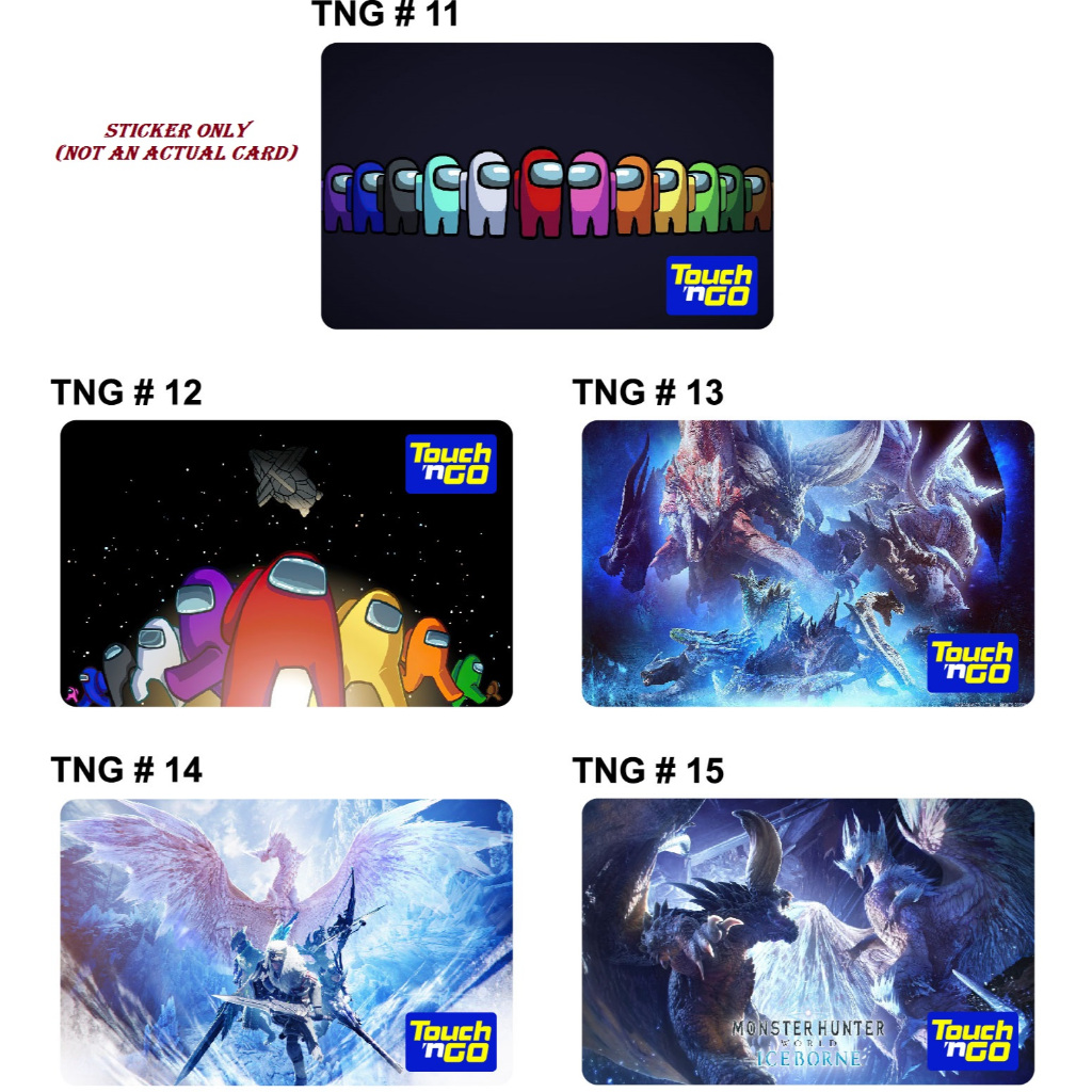 TNG#11~#15 Touch n Go Card Sticker Cover (Waterproof) | Shopee Malaysia