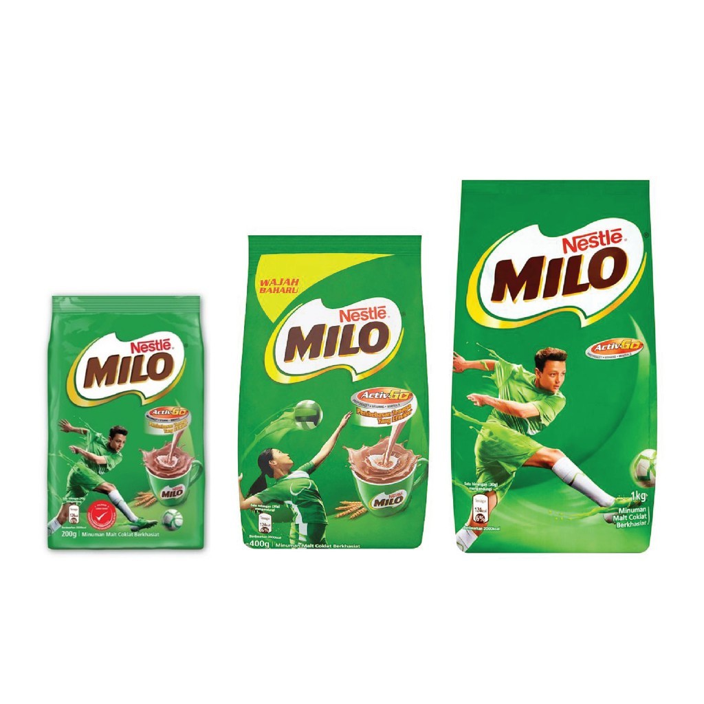 MILO Active-Go Softpack 200g / 400g / 1kg / 2kg | Shopee Malaysia
