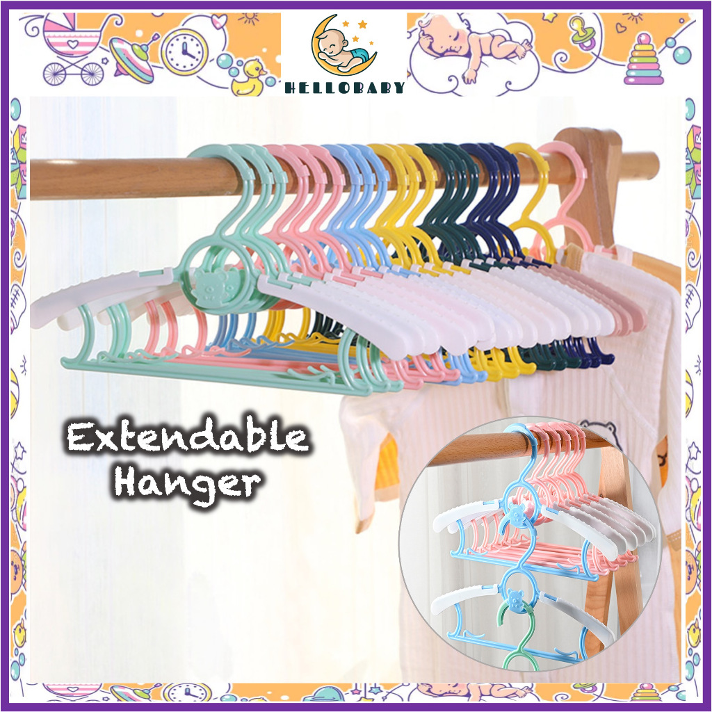 Kids Hanger Budak Expandable Baby Kids Clothes Hanger Adjustable Kanak ...