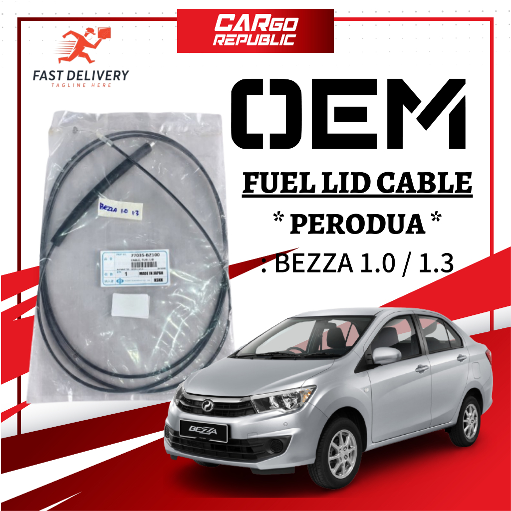 Perodua Bezza 1.0 / 1.3 OEM Fuel Lid Cable 100% Brand New Product ...