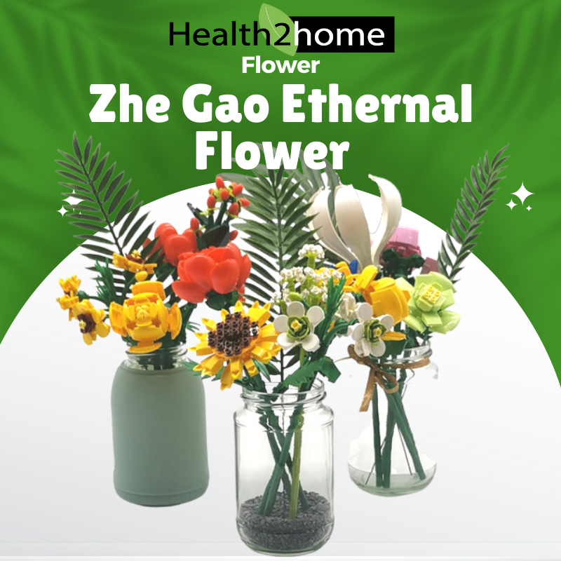 5-in-1 花束 DIY Flower Bouquet Building Block nano block for Creative ...