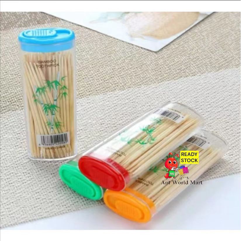 REDY STOCK!!! Toothpick Bamboo Toothpicks Lighter Tube Model Double ...