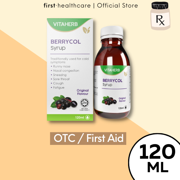 [READY STOCK!] Vitaherb Berrycol Syrup Original Flavour Relief of Runny ...