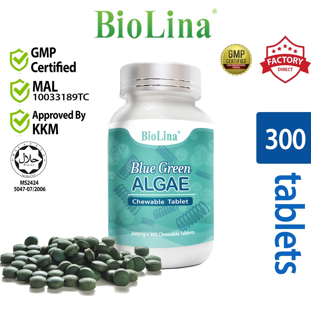 Biolina Blue Green Algae 300's | Shopee Malaysia