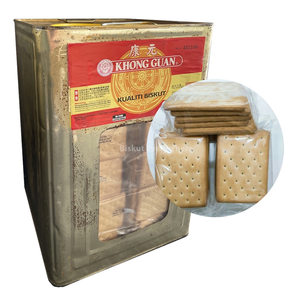 [BISKUT TIN] KHONG GUAN ASKAR 80PKT ARMY BISCUIT SNACK TRADITIONAL 1TIN ...