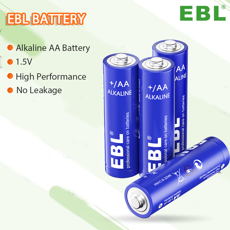 EBL 4pcs Alkaline AA AAA Batteries LR6 1.5V For Flashlight Toys RC ...