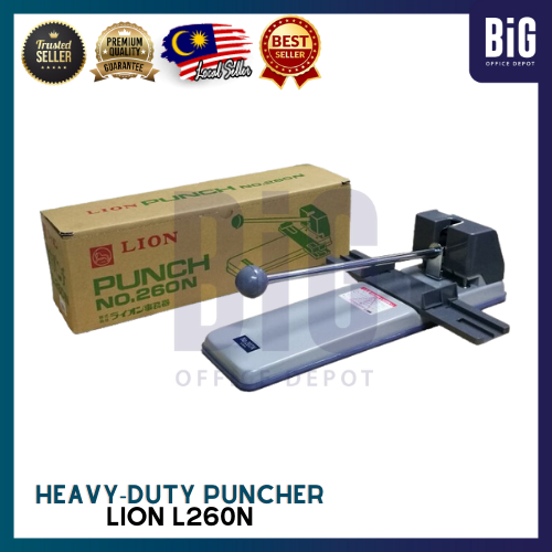【READY STOCK | 100% QUALITY】LION HEAVY DUTY PUNCHER L260 170 SHEETS ...