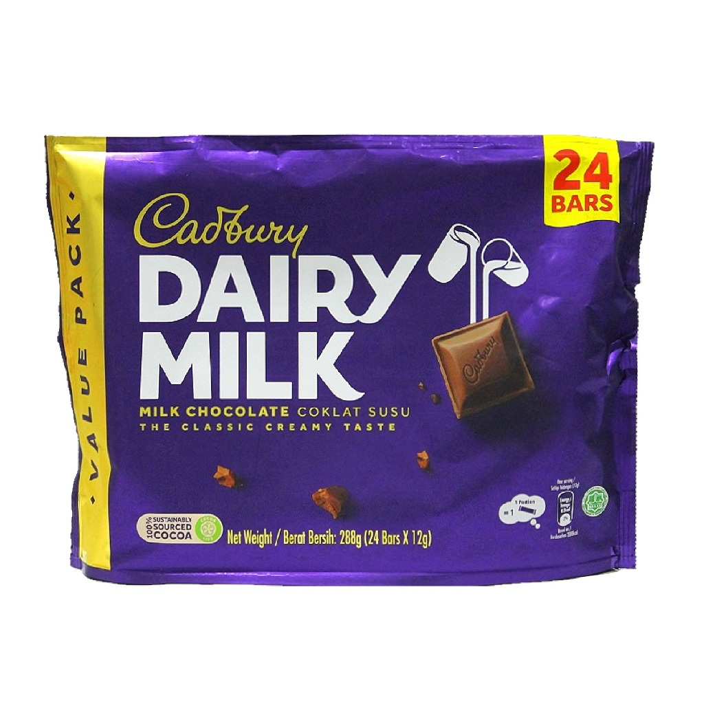 Cadbury Dairy Milk Doybag (24's x 12g) | Shopee Malaysia