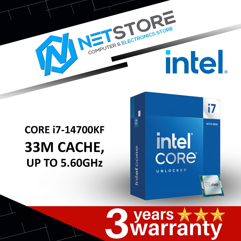 INTEL CORE i7-14700KF 33M CACHE, UP TO 5.60GHz PROCESSOR ...