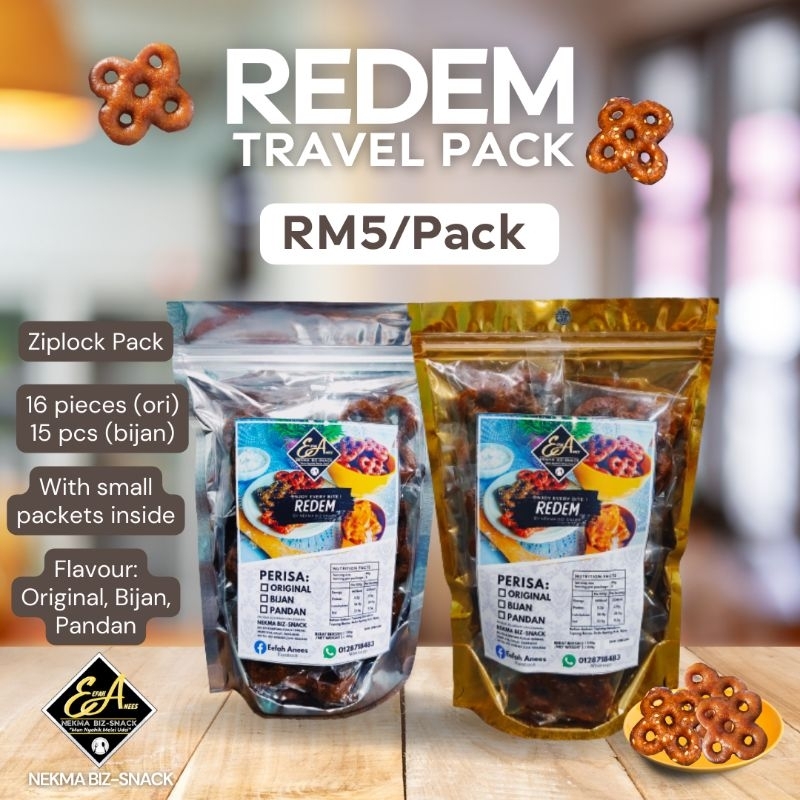 Redem Travel Pack (Kuih Redem/Deram/Peneram) | Shopee Malaysia