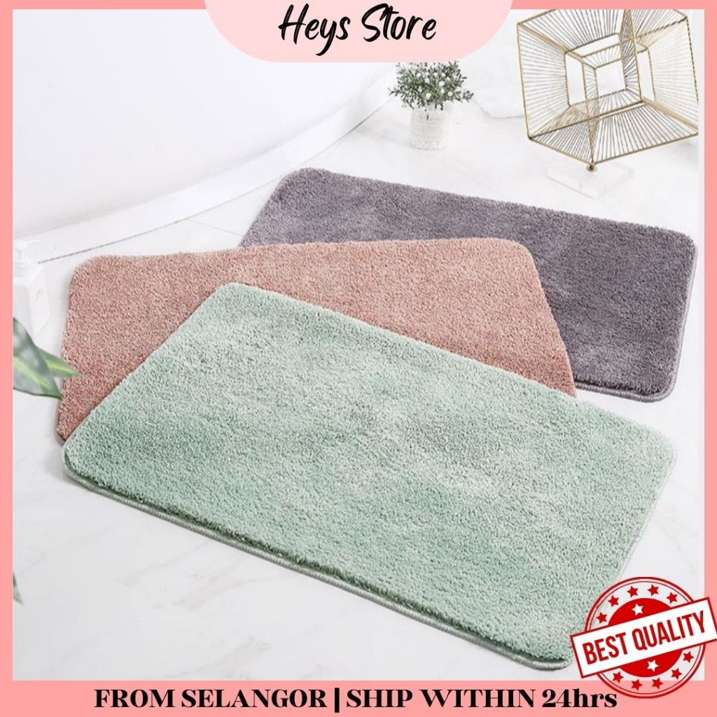 Furry Door Mat Floor Mat Bathroom Mat Carpet Toilet Mat Kitchen Carpet ...
